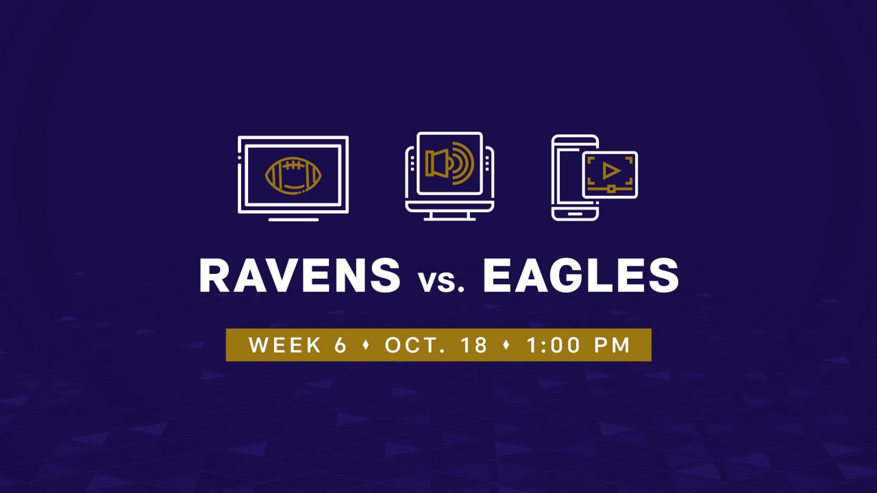 How to Watch, Listen, and Live Stream Ravens vs. Eagles