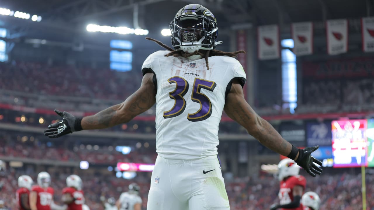 Gus Edwards' Big Three-Touchdown Game in Arizona | Ravens-Cardinals ...