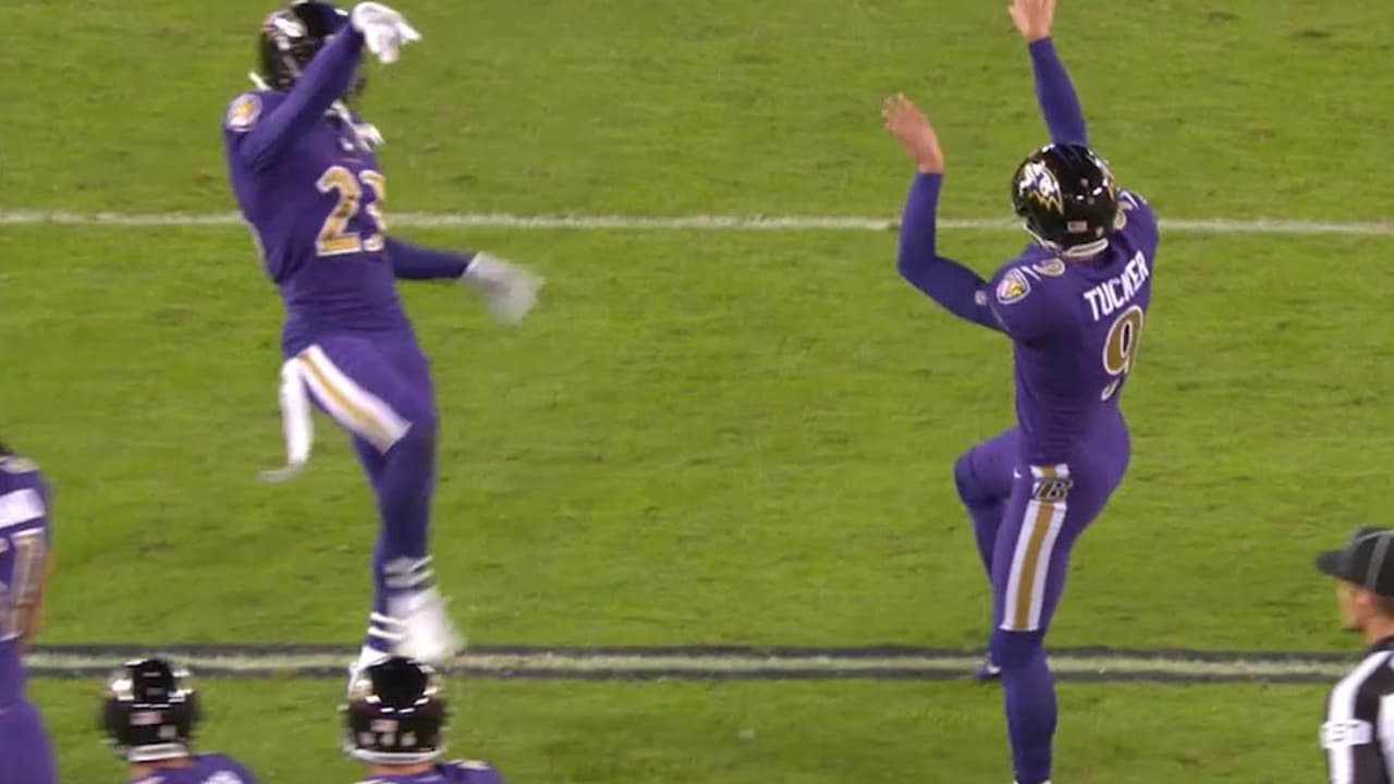 Justin Tucker's Hilarious Post-Kick Celebrations Routine