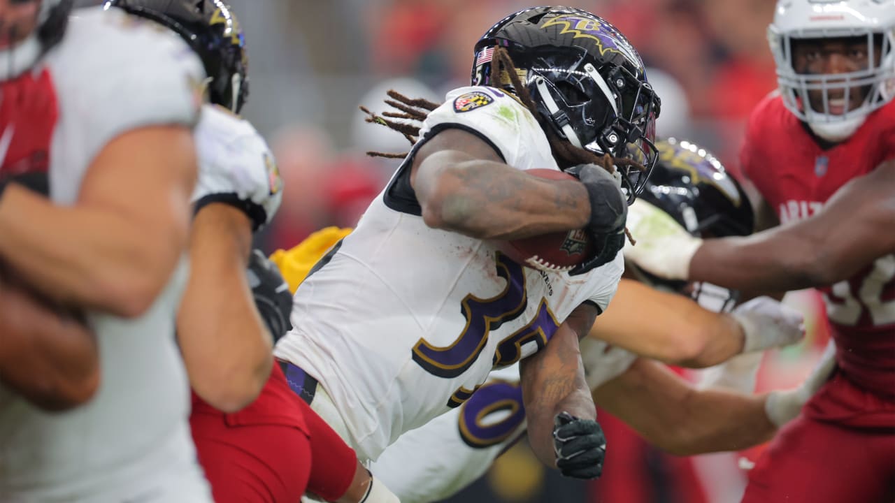 Gus Edwards Scores His Third Rushing Touchdown in Arizona | Ravens ...