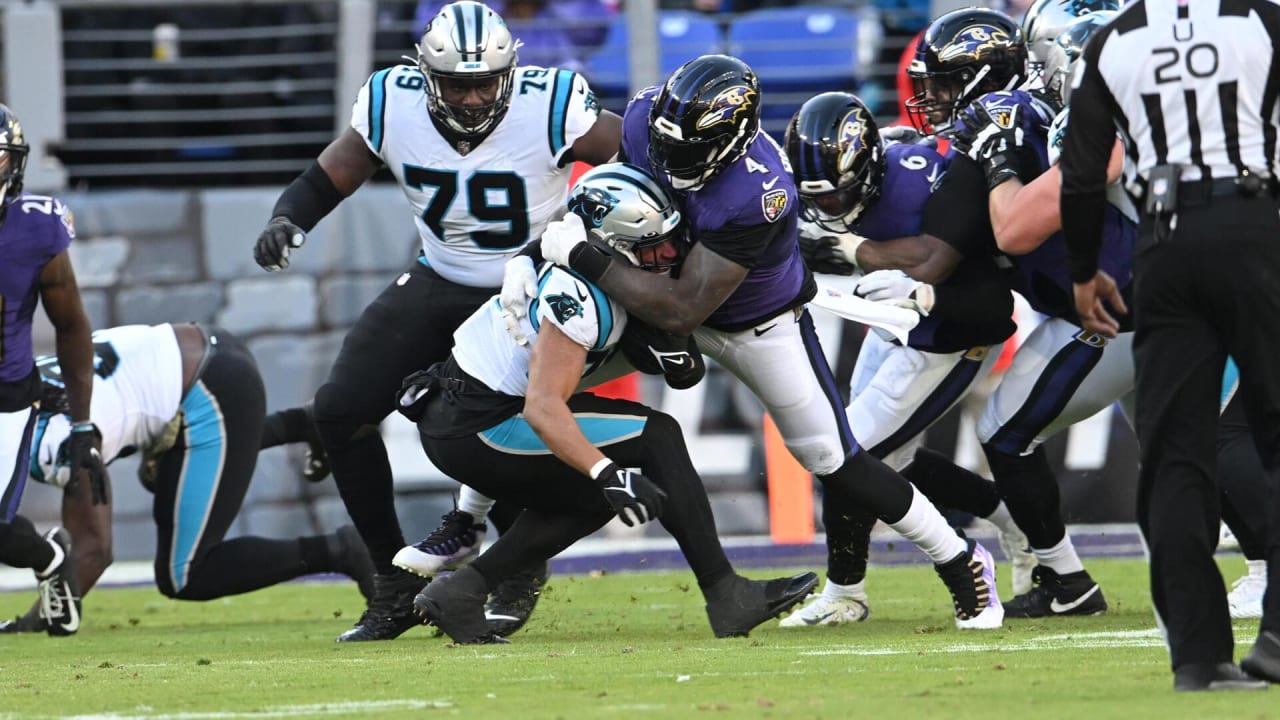Jason Pierre-Paul Gets Tackle for Loss | Ravens-Panthers Highlights
