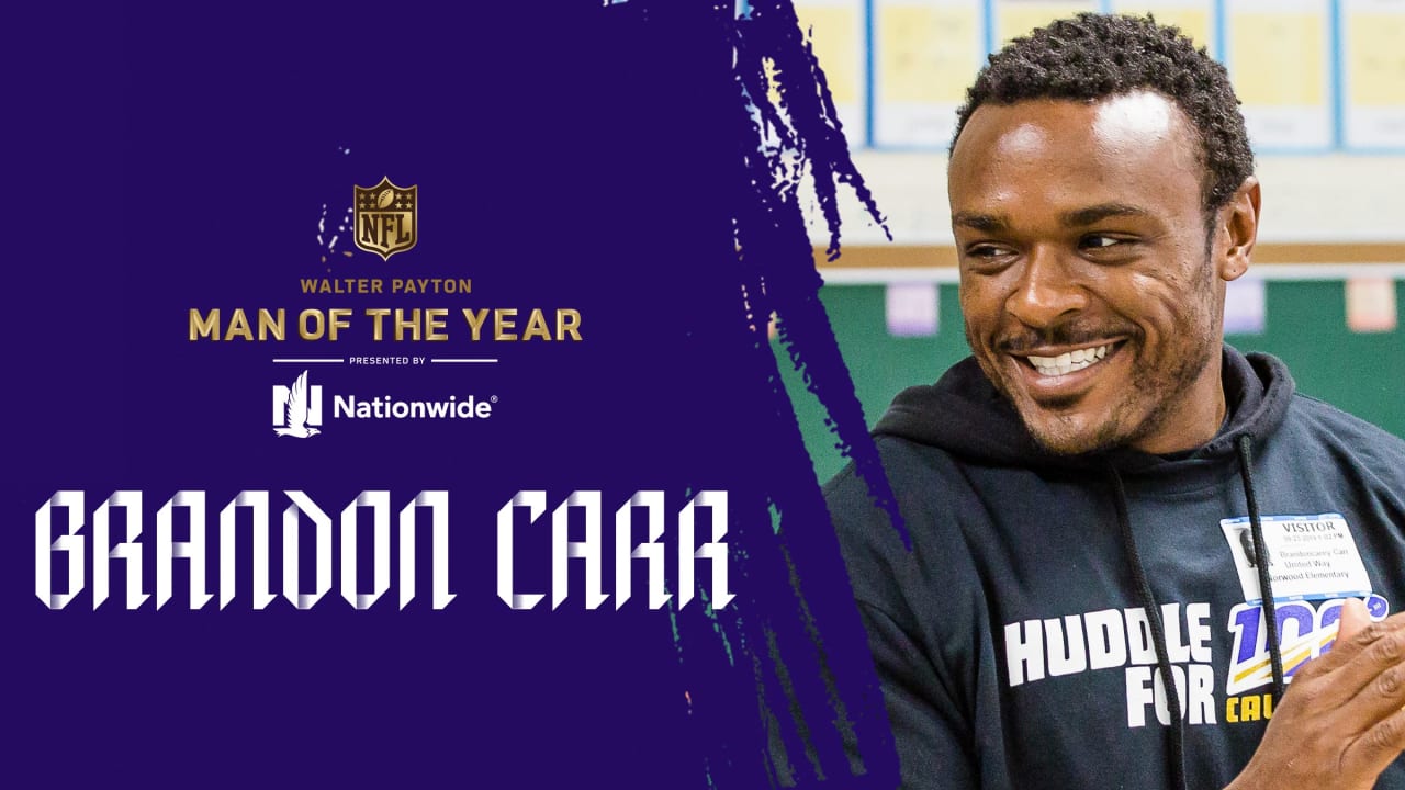 Brandon Carr Named Ravens' Walter Payton Man of the Year