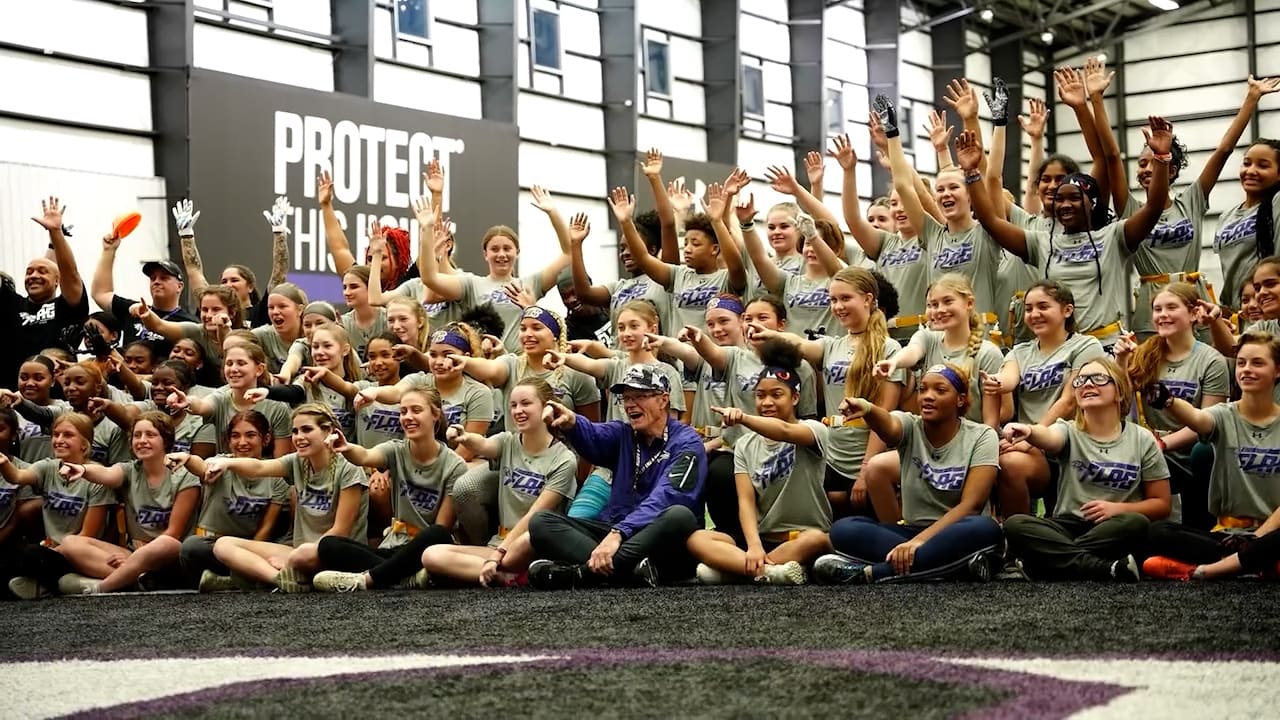 Ravens Host First Girls Flag Football Clinic
