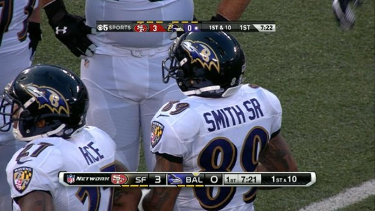 NFLN: Smith Sr. Catches First Pass As A Raven
