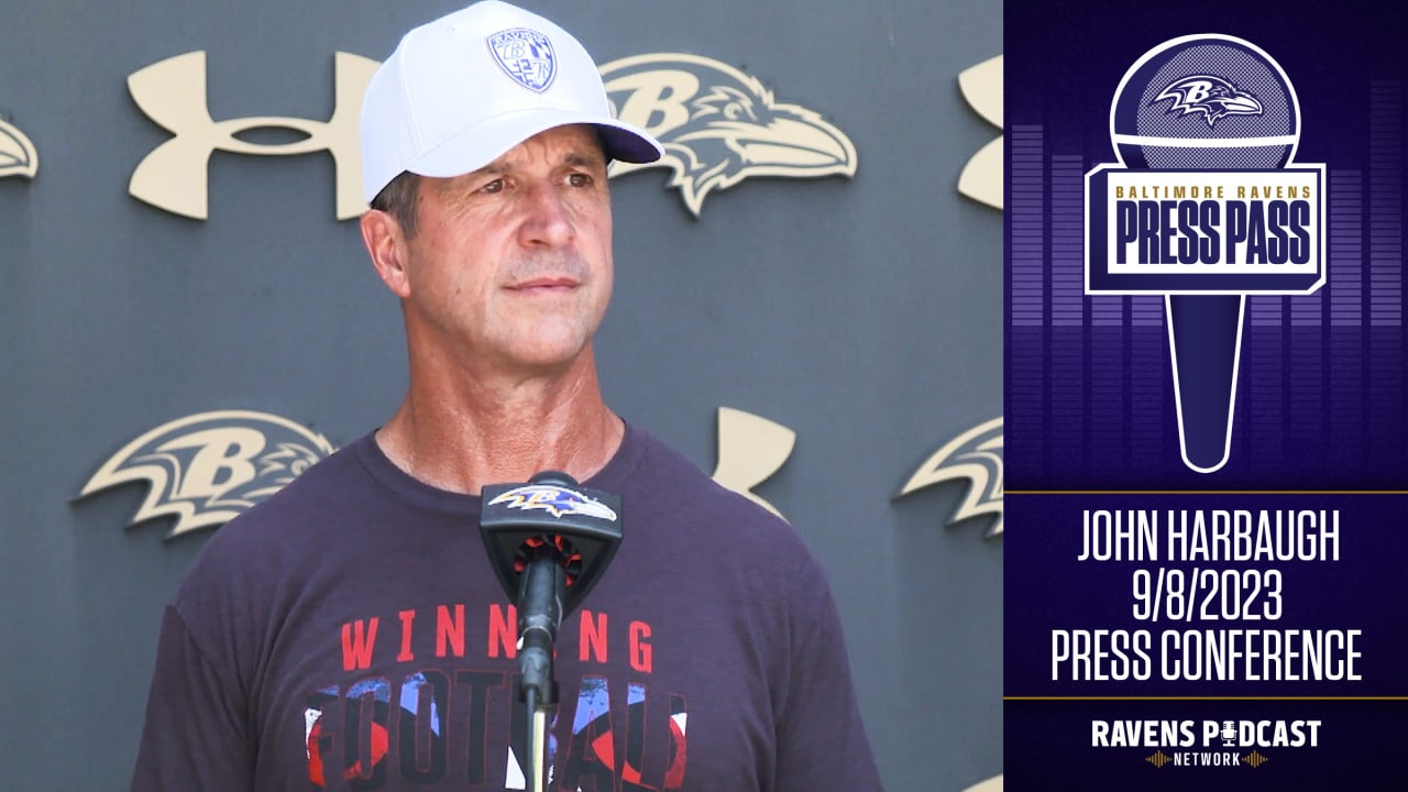John Harbaugh: Ravens Practice 9/8 Press Conference