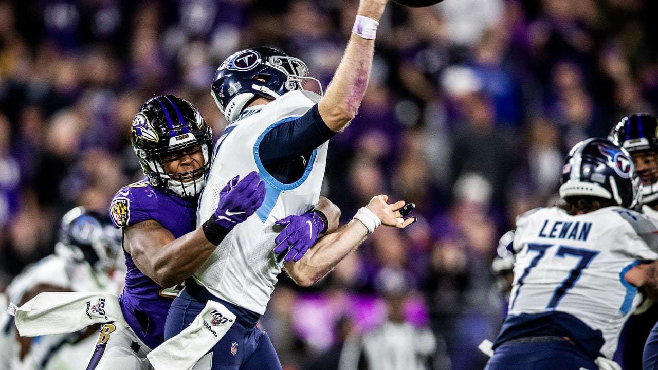 Photos From Ravens' Playoff Loss to Titans