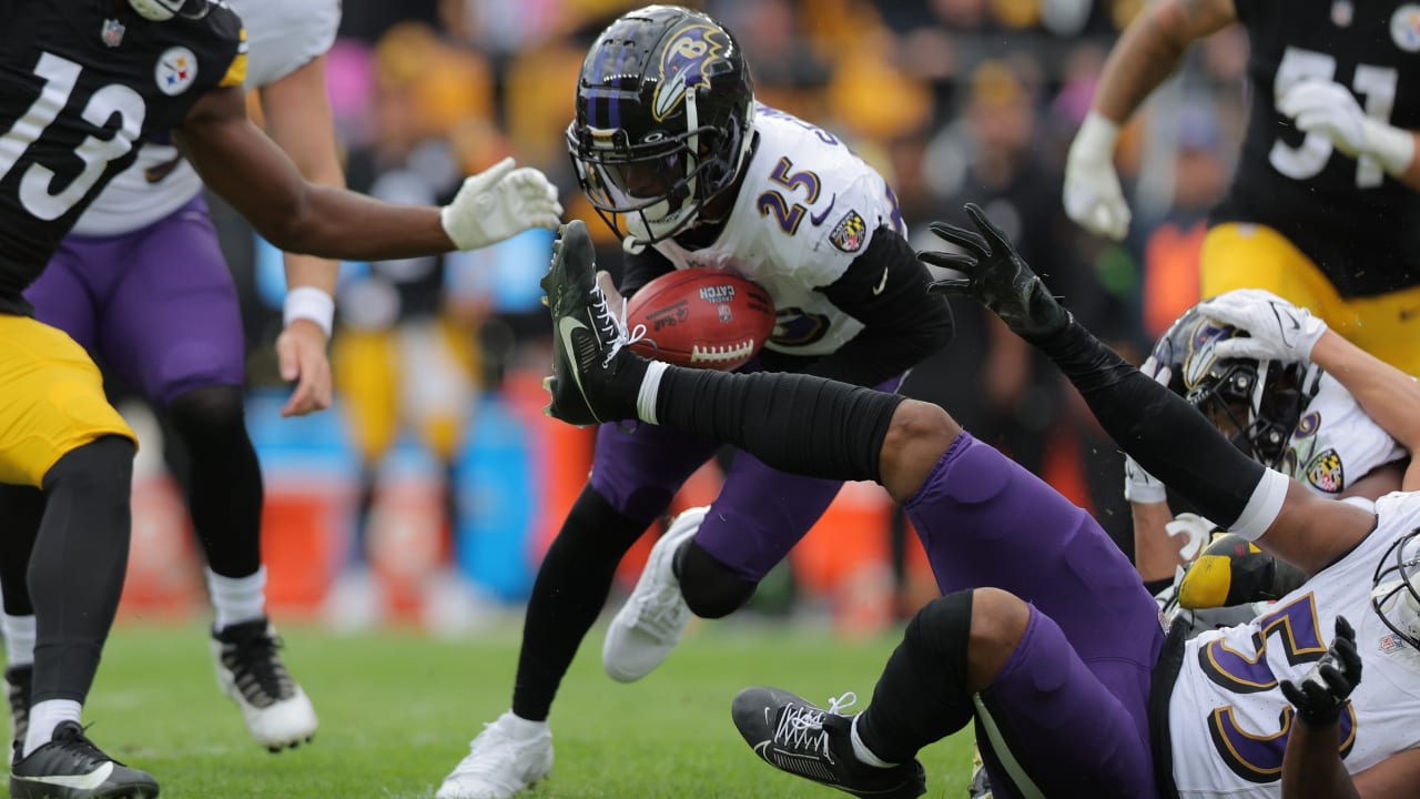 Kevon Seymour Grabs Steelers Special Teams Fumble | Ravens-Steelers ...