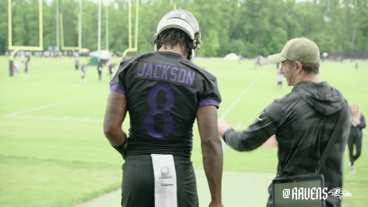 Lamar Jackson Takes the Field at Ravens Mini Camp