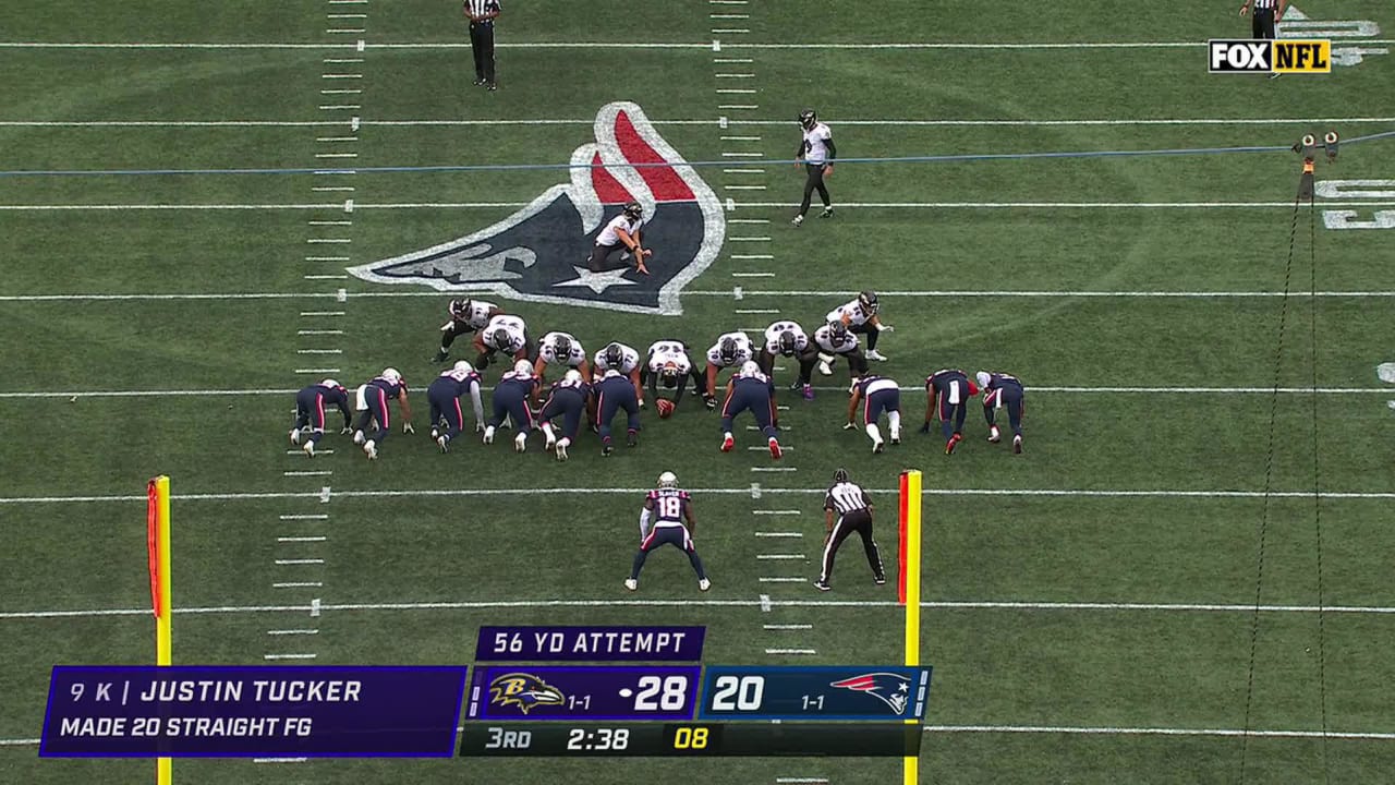 Highlight: Justin Tucker Drills 56-Yarder With Ease