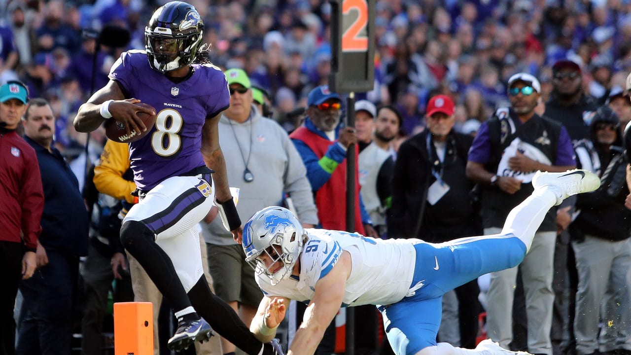Highlights: Lamar Jackson Lights Up the Lions, Week 7