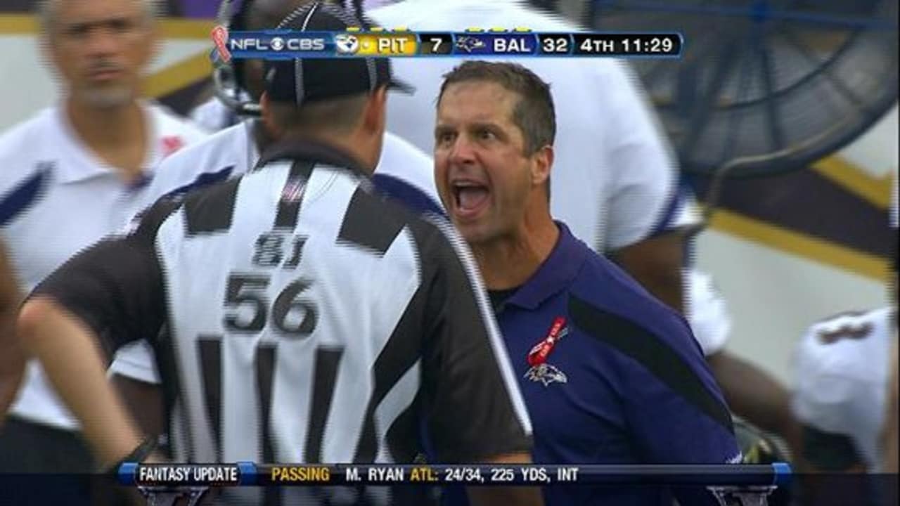 Harbaugh gets heated