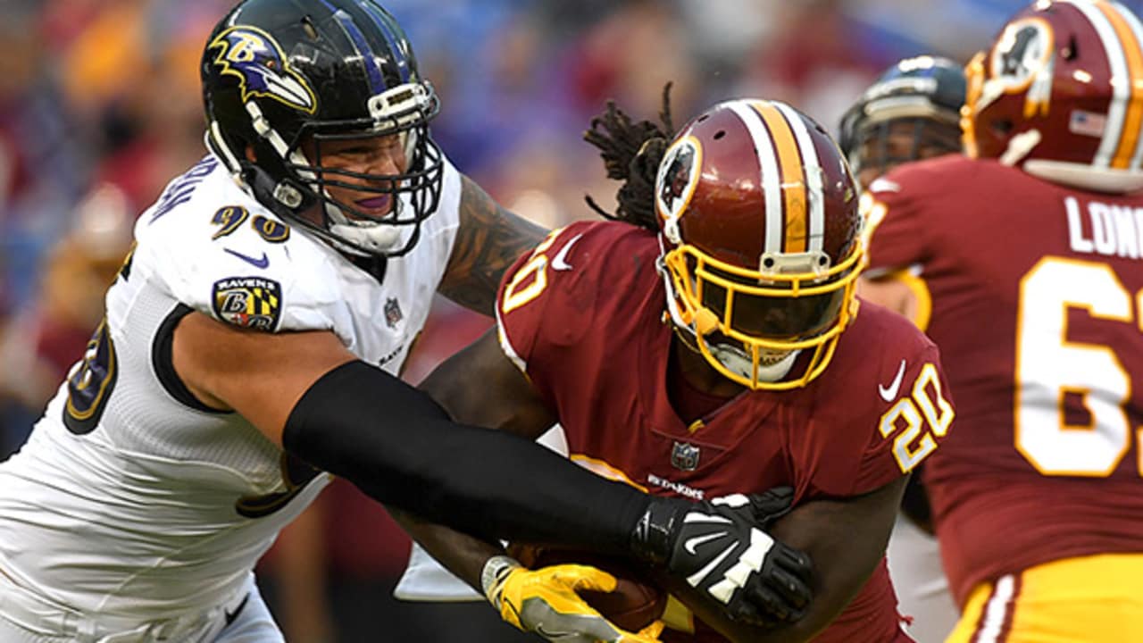 Ravens' Brent Urban Blows Up Redskins Offensive Line