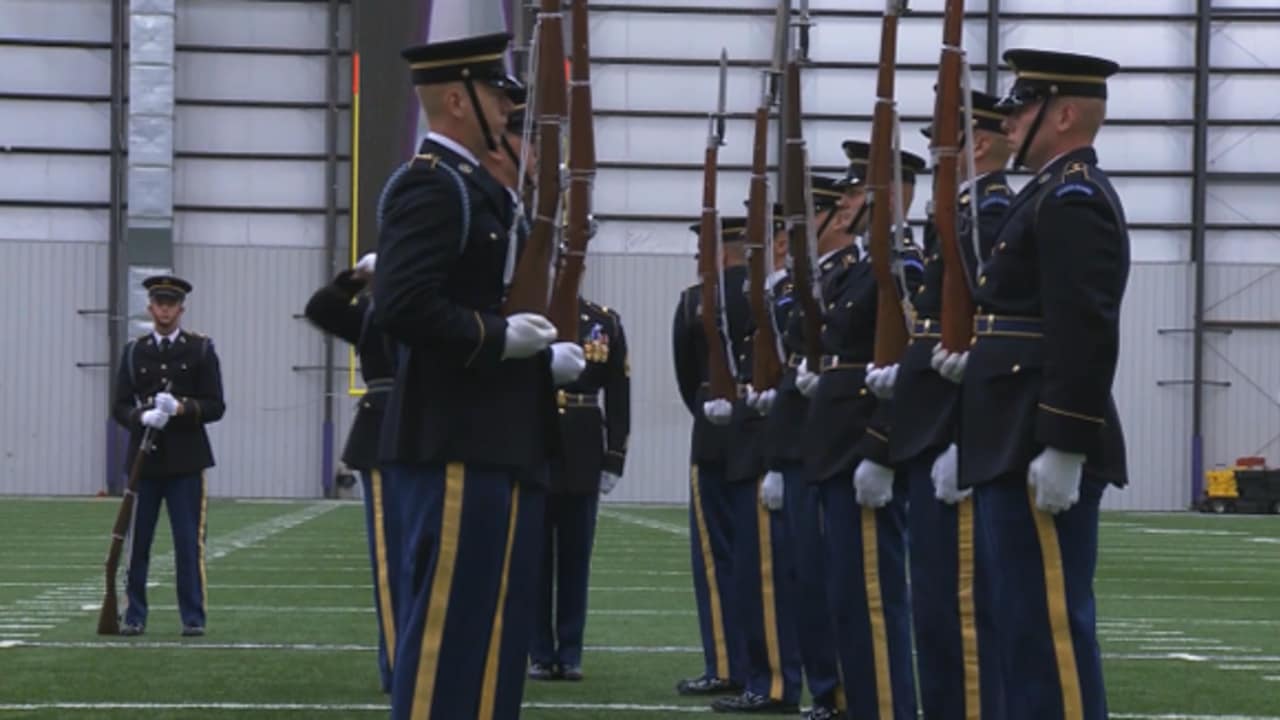 U.S. Army Drill Team Performs For Ravens