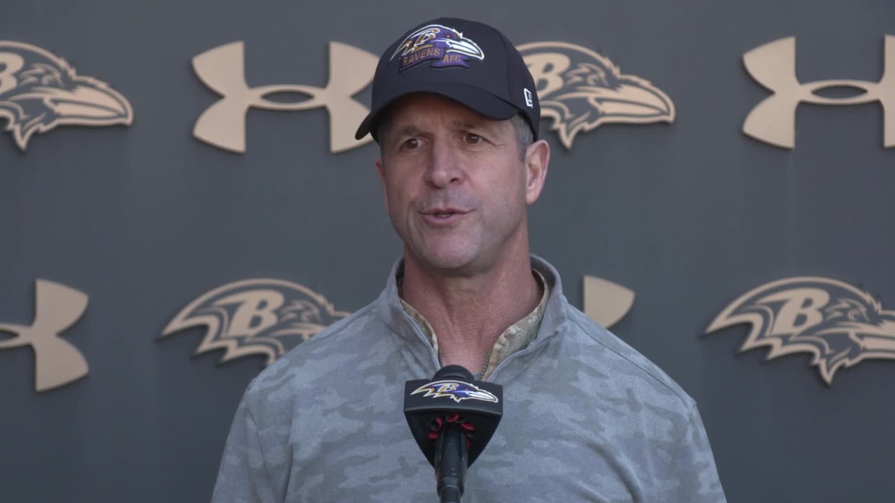 John Harbaugh Discusses Lamar Jackson, Calais Campbell, Marcus Peters