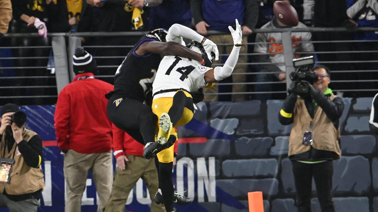Brandon Stephens Breaks Up End Zone Fade to George Pickens | Ravens ...