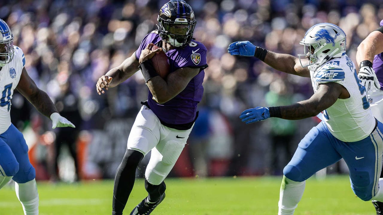 Ravens Snap Counts & Grades vs. Lions, Week 7