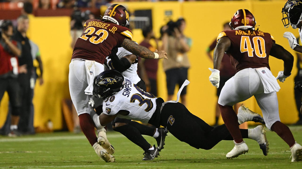 Trenton Simpson Powers Through Block for Sack | Highlights: Ravens ...