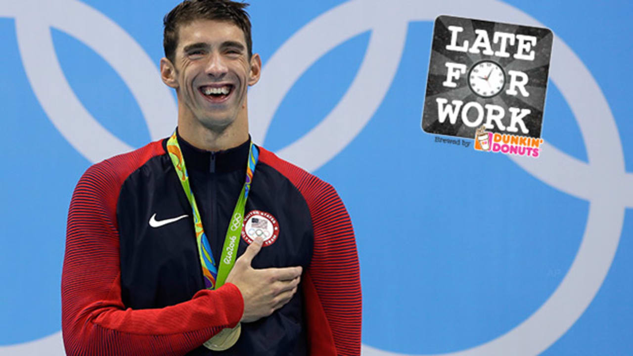 Late For Work 8/10: Ravens Fans Will Love Why Michael Phelps Busts Out ...