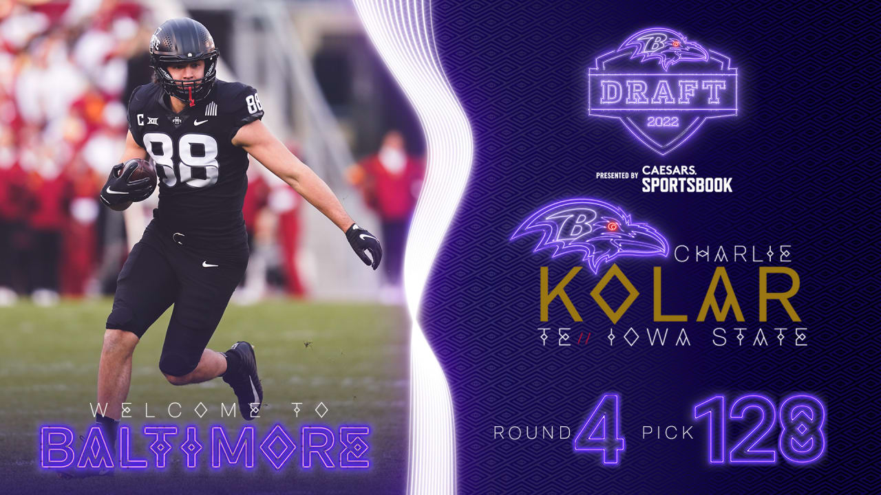 Ravens Select TE Charlie Kolar with 128th Pick in the 2022 NFL Draft