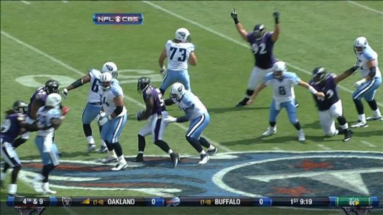 Suggs intercepts ball after tip