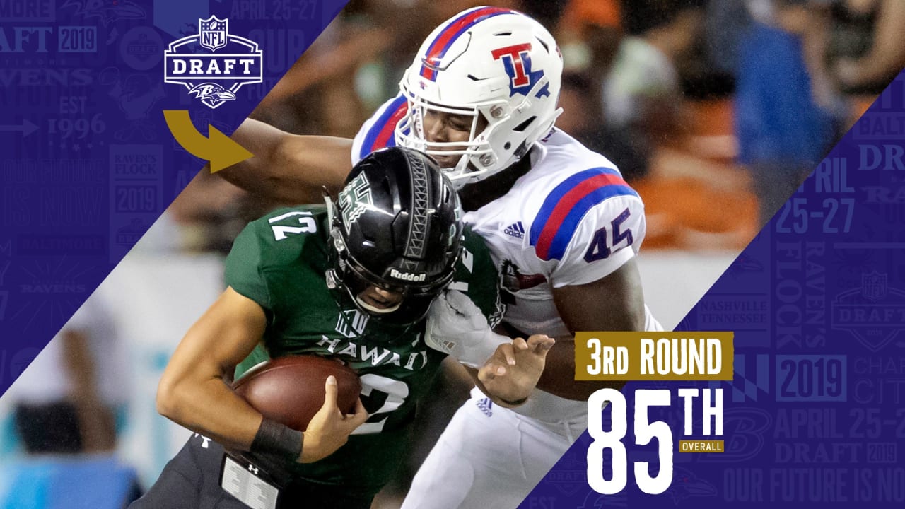 Third Round (85): Ravens Draft Edge Rusher Jaylon Ferguson