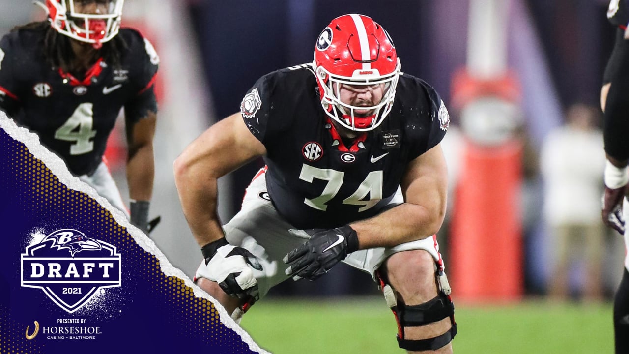 2021 NFL Draft: Guard Ben Cleveland, Georgia, Round 3, Pick 94, Instant ...