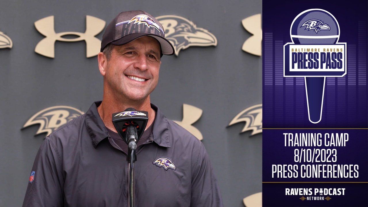 John Harbaugh, Tee Martin, Josh Johnson: Training Camp 8/10 Press ...