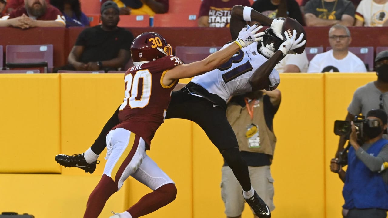 Baltimore Ravens vs. Washington Football Team, Preseason Week 3, August ...