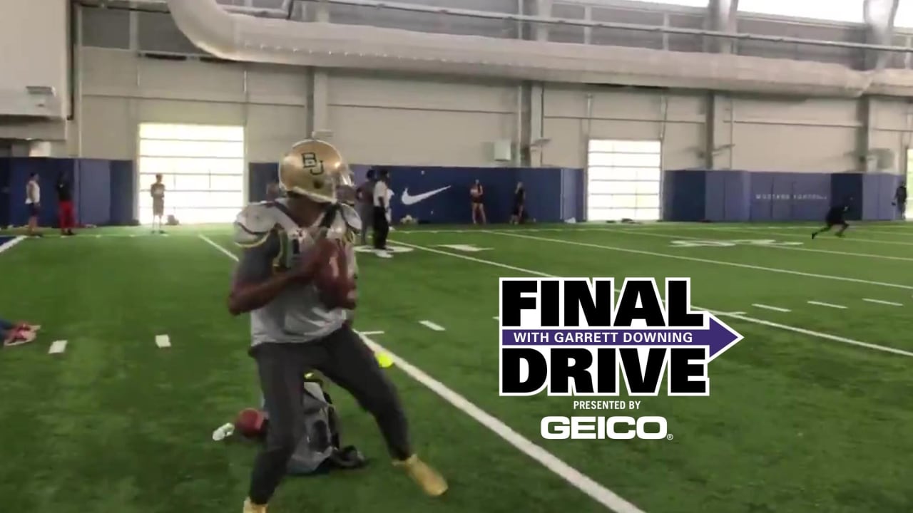 Final Drive: James Proche Catches Passes From Robert Griffin III