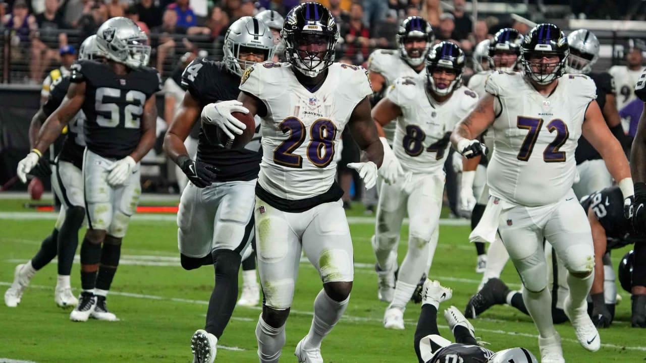 Baltimore Ravens vs. Las Vegas Raiders, Week 1, September 13th 2021, Highlights, Latavius Murray