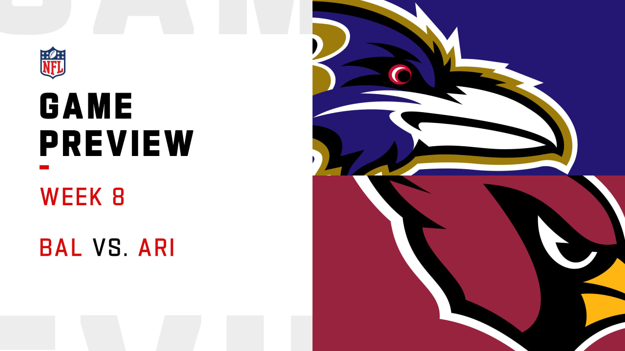 Ravens at Cardinals Preview Week 8 | NFL Network
