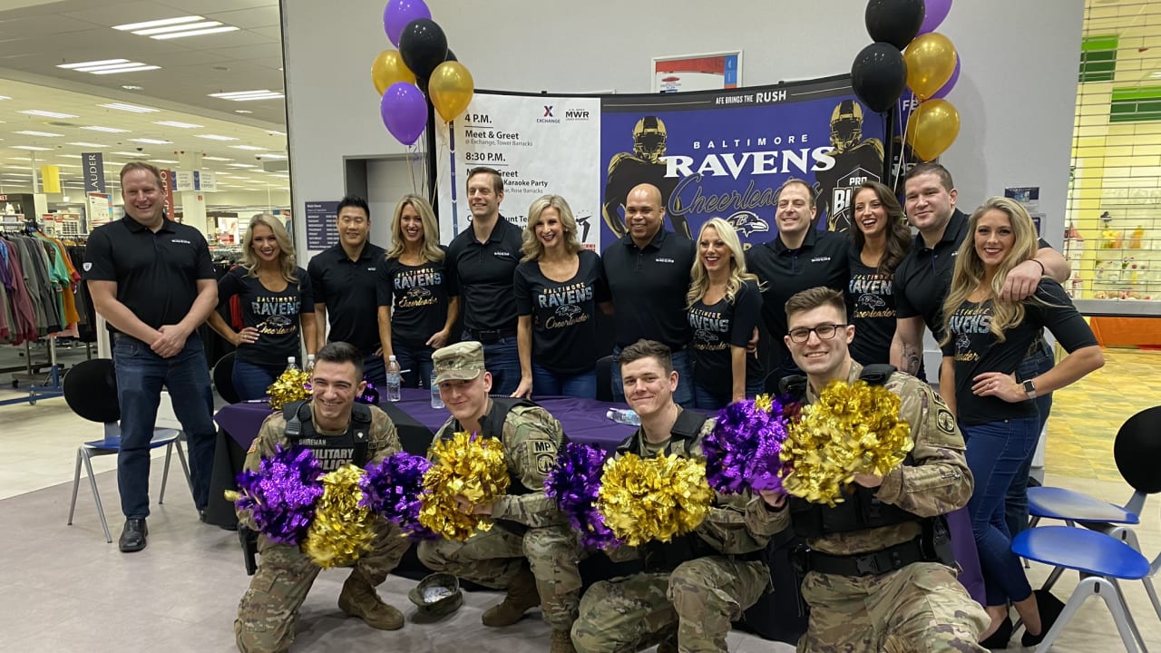 Photos: Ravens Cheerleaders Military Tour