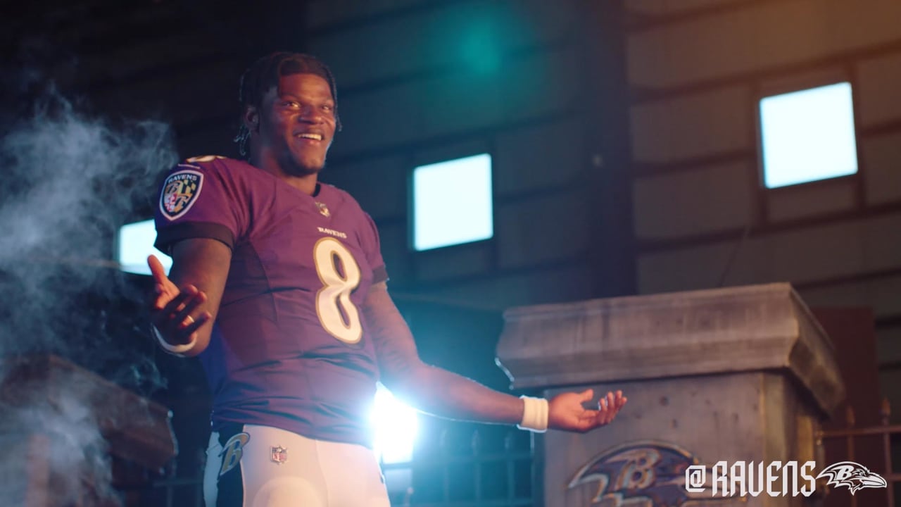 Watch: Lamar Jackson Gets Hyped for Cameras