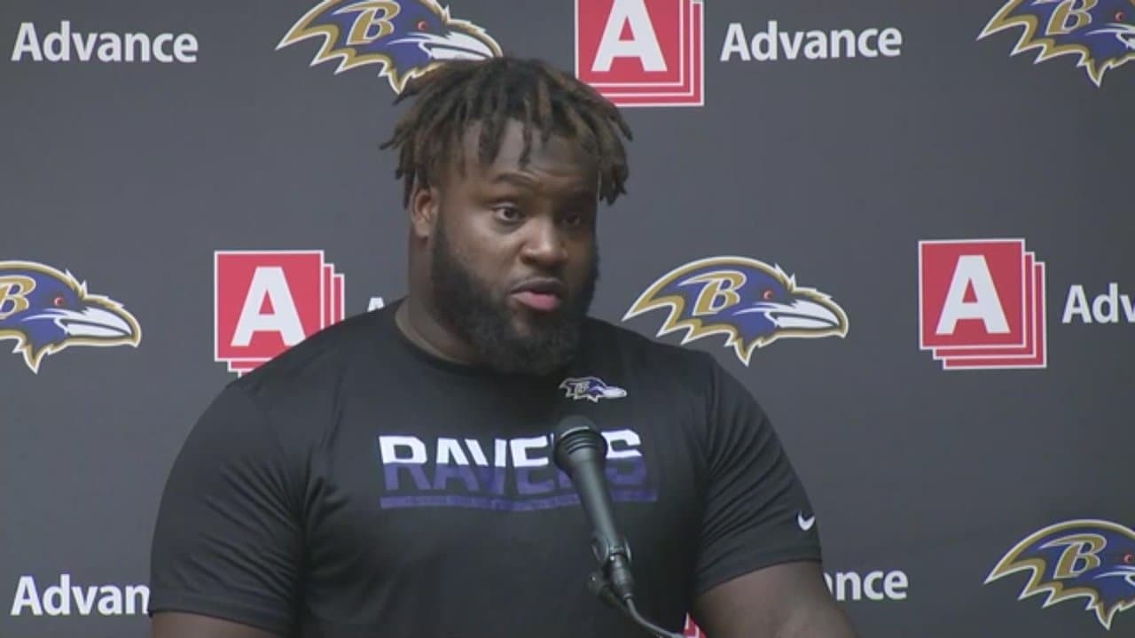 Full Presser: Michael Pierce Breaks Down His Big Play