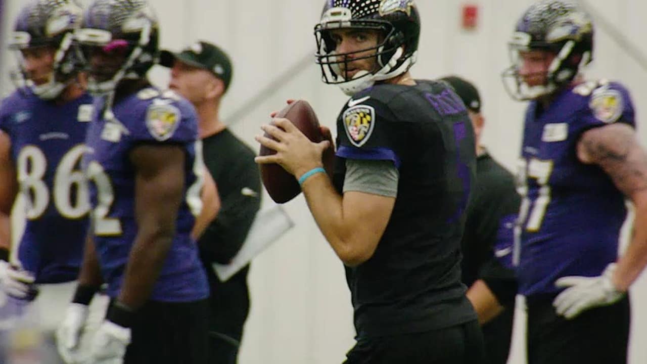 Watch Joe Flacco's First Day Back at Practice