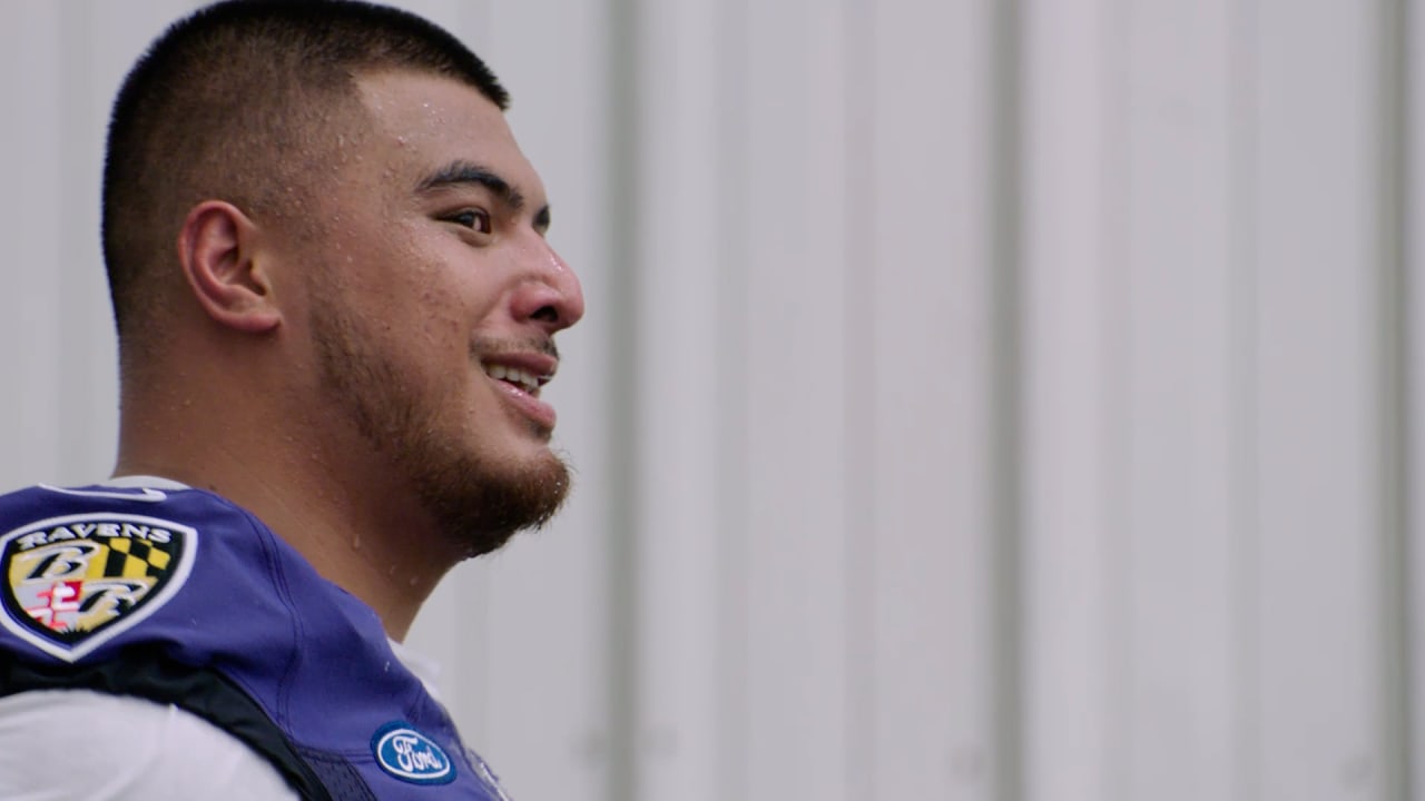 First Look at Ravens Rookie Tackle Daniel Faalele
