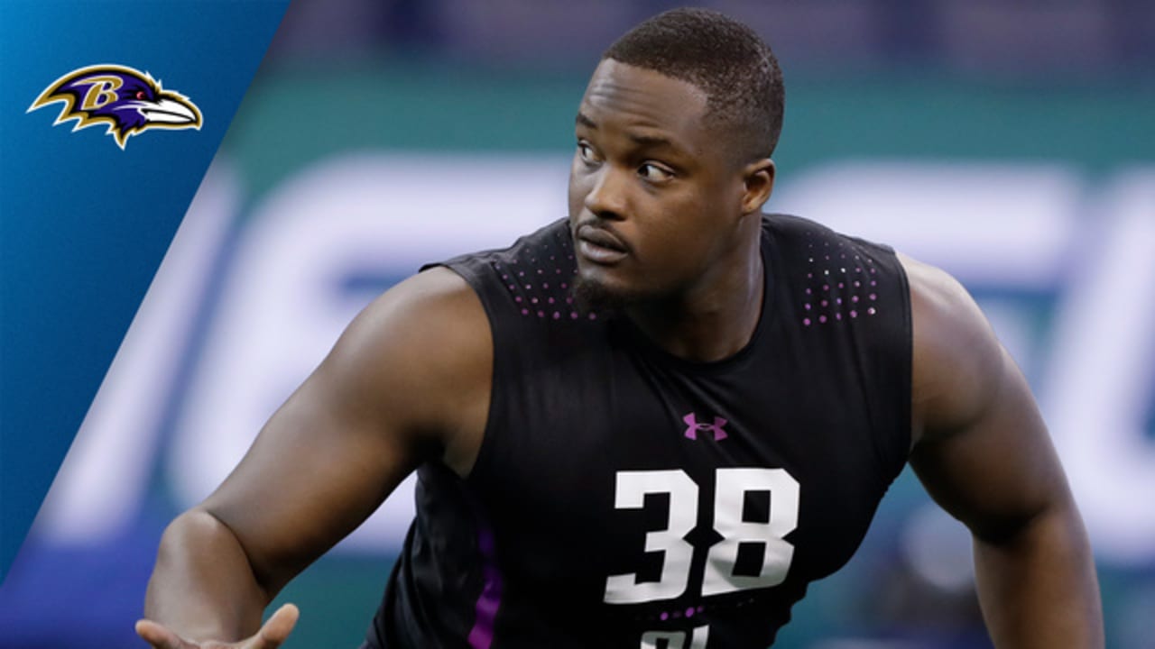 Baltimore Ravens select Wagner tackle Greg Senat No. 212 in the 2018 ...