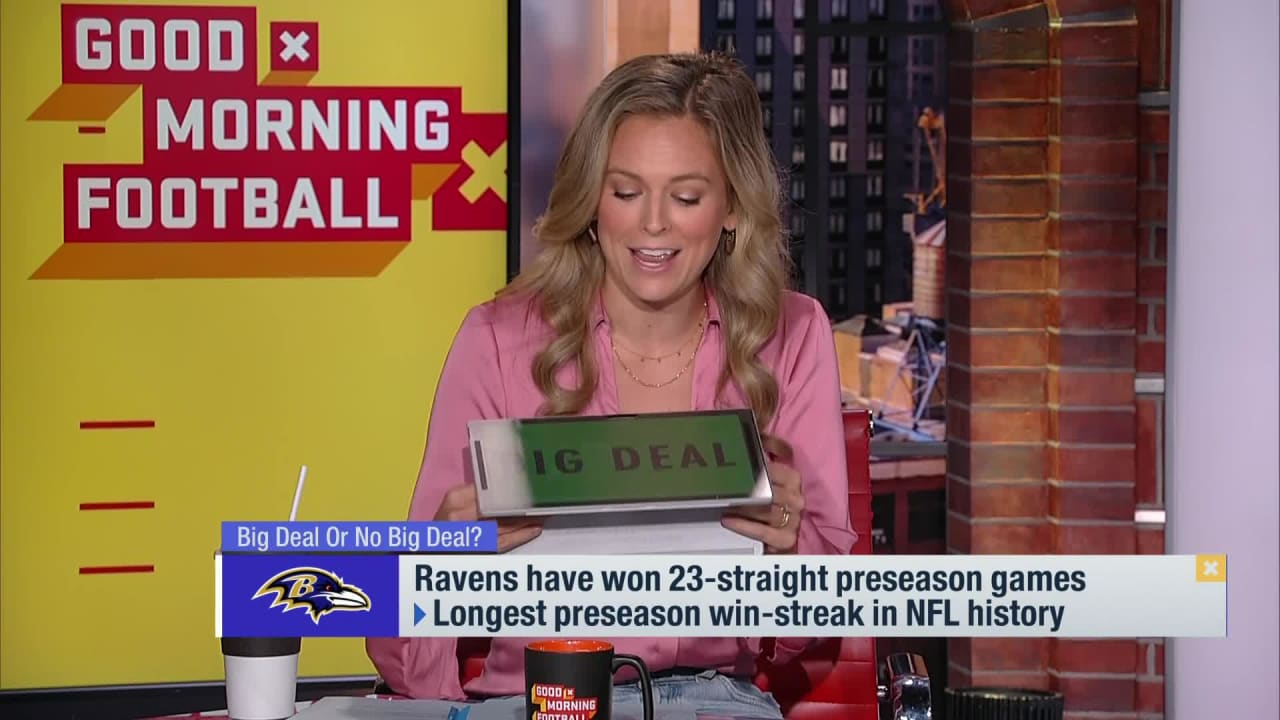 GMFB: Big Deal or No Big Deal? Ravens 23-Straight Game Preseason ...