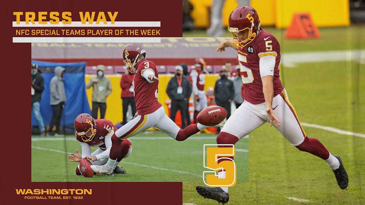 Tress Way Named NFC Special Teams Player Of The Week