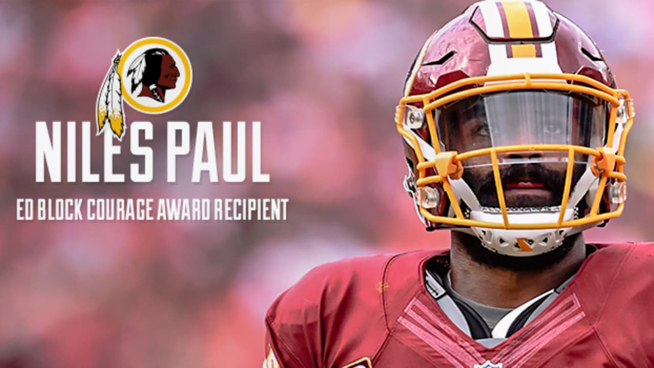 Niles Paul Receives Ed Block Courage Award