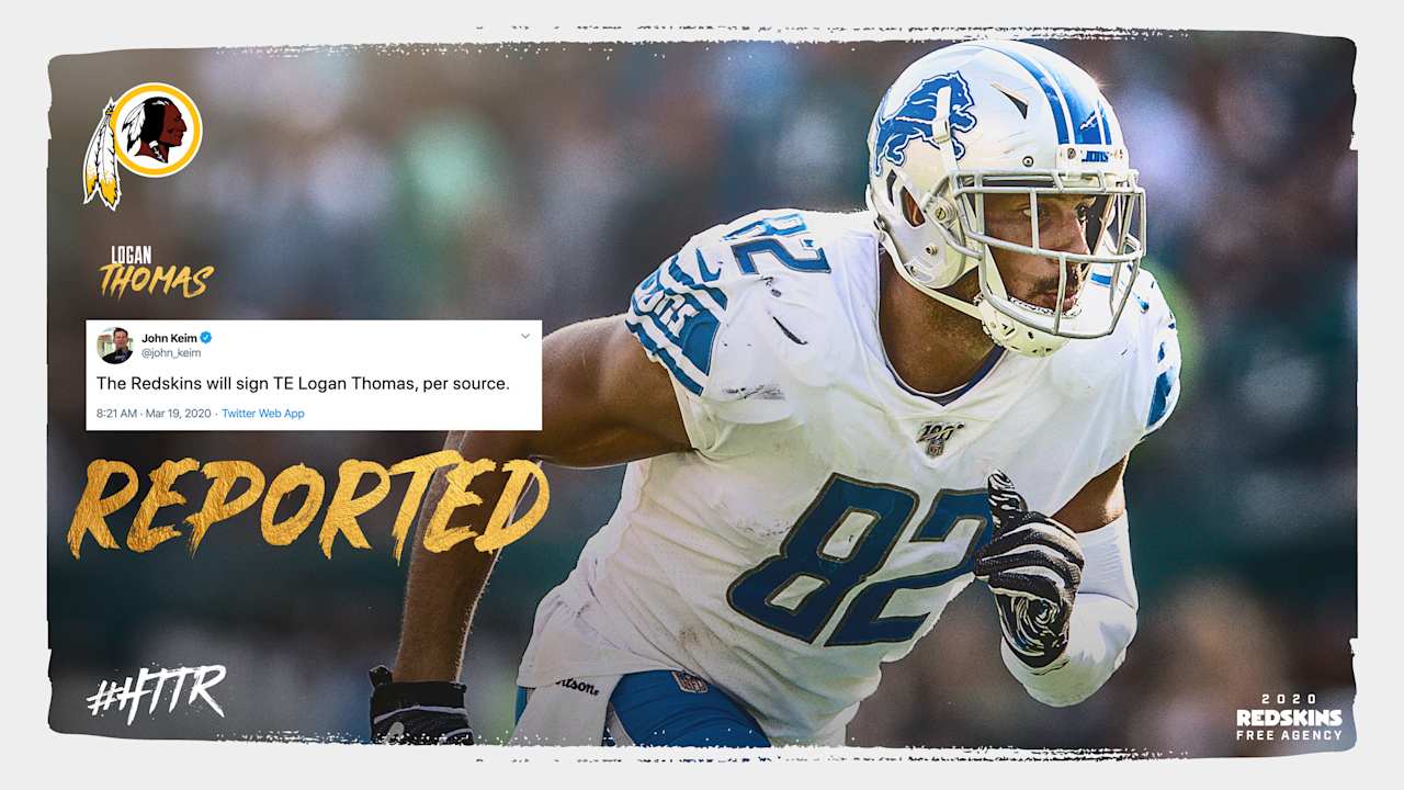 Reports: Redskins Agree To Terms With TE Logan Thomas