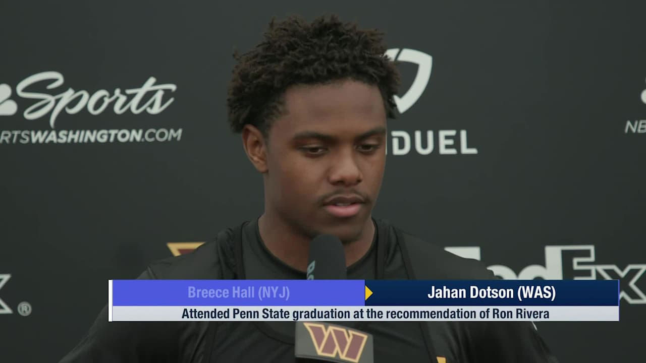 Jahan Dotson attended Penn State graduation ceremony after encouraged ...