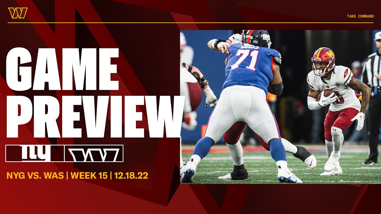 Commanders vs. Giants preview | A primetime rematch