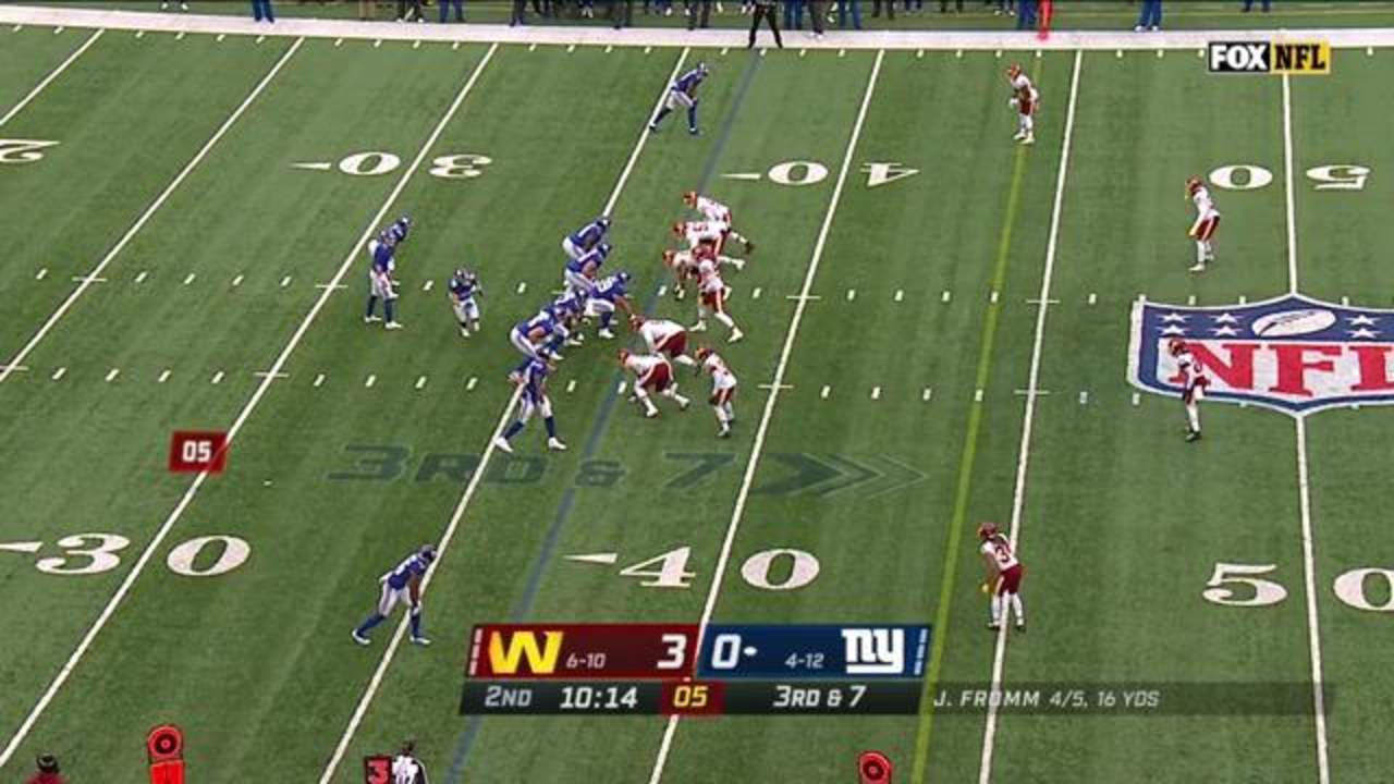 Jonathan Allen and Will Bradley-King meet at Jake Fromm on third-down sack