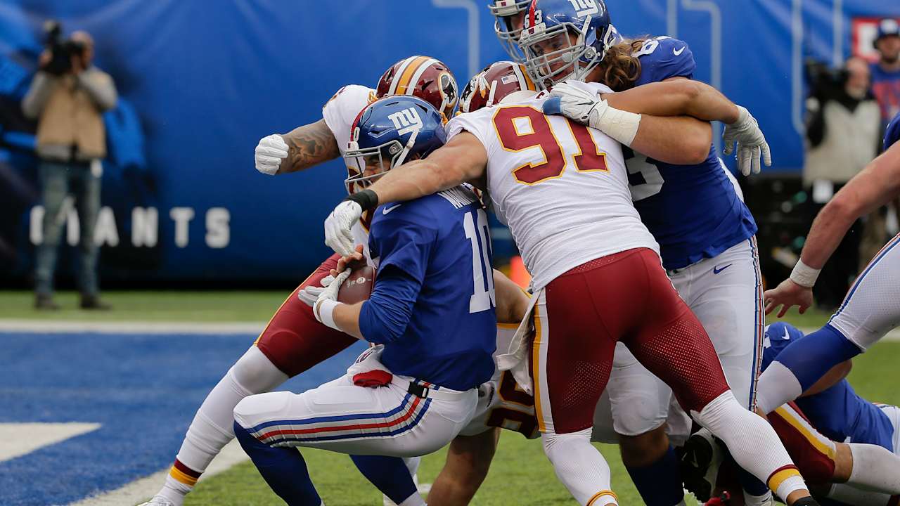 Redskins' Seven-Sack Show Against The Giants Is Their Latest In A ...