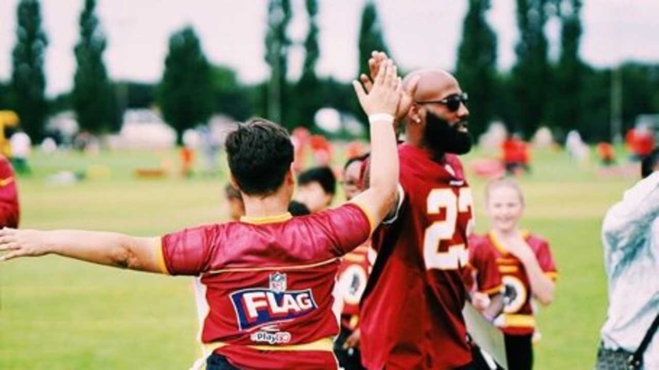 Chris Baker and DeAngelo Hall Visit London