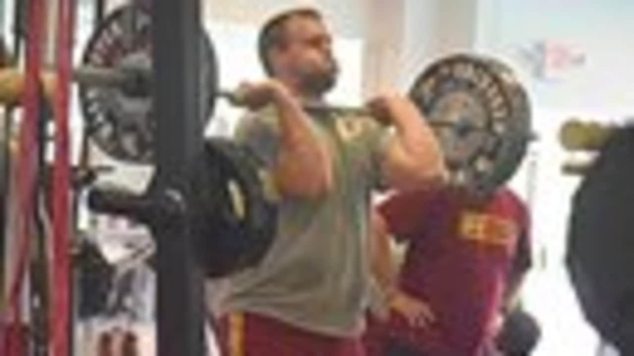 PHOTOS: Scherff, Rookies Hit The Weight Room