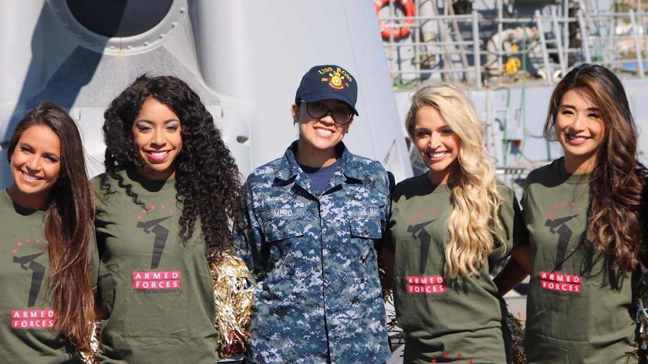 The First Ladies Visit The USS Ross In Spain!