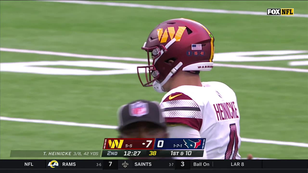 Logan Thomas contested toe-tap catch for 16-yards with defender on his back