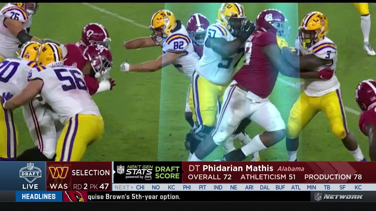 Commanders select Phidarian Mathis with No. 47 pick in 2022 draft